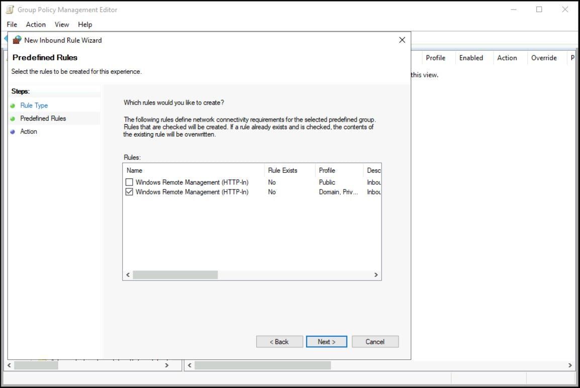 How to enable WinRM with GPO